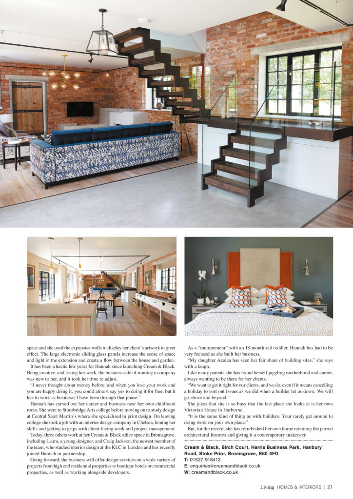 Midlands Living Magazine - cream&black